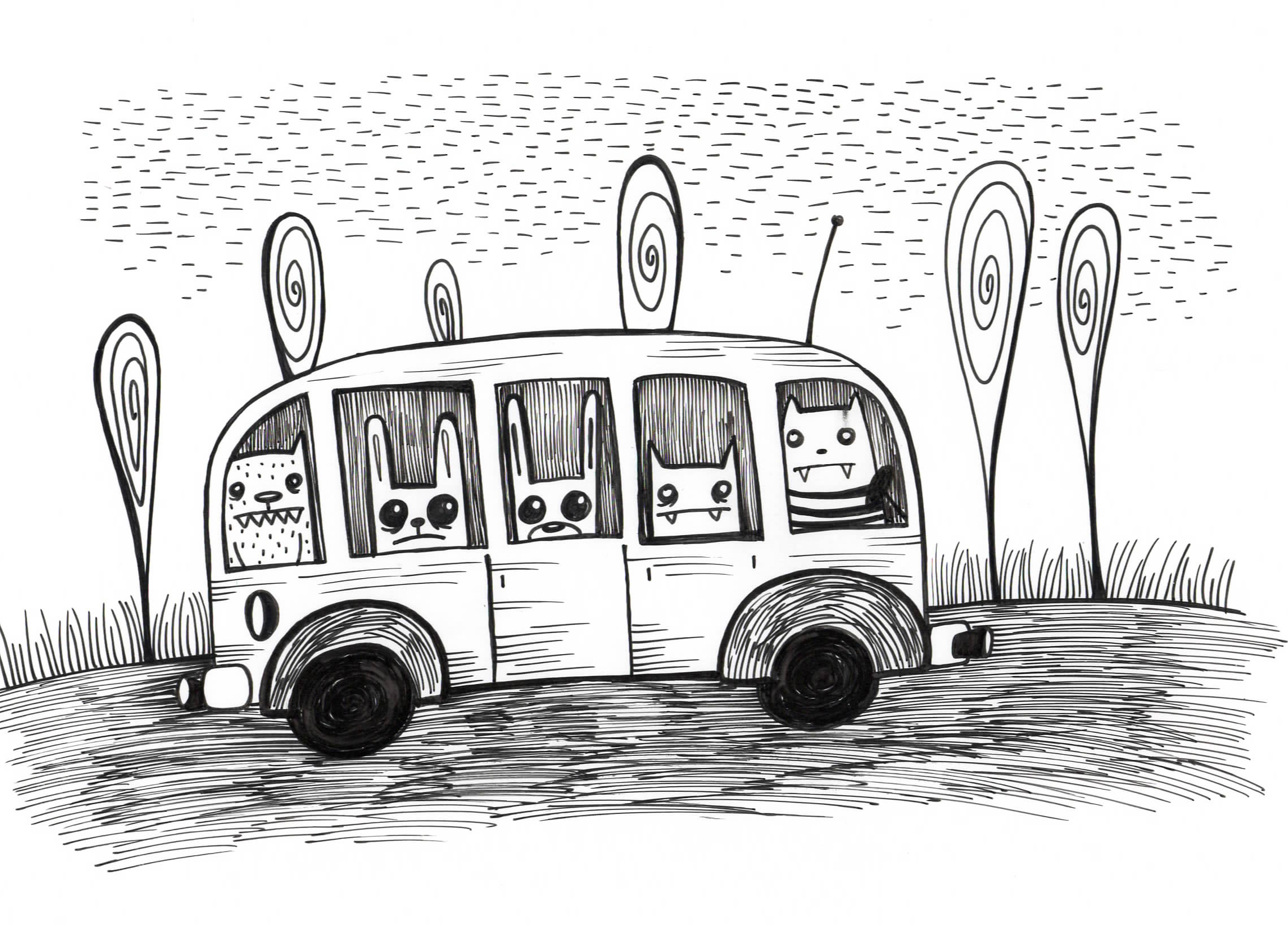 monster_bus – Aglaia Mortcheva